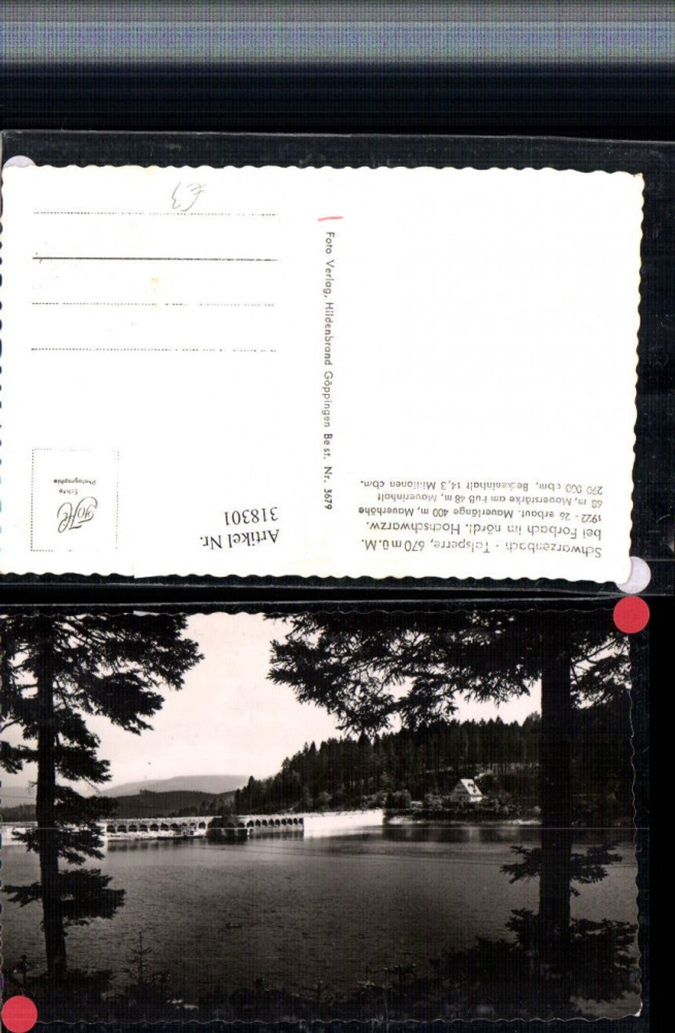 318301,Schwarzenbach Talsperre b. Forbach im Schwarzwald – Mostviertler ...