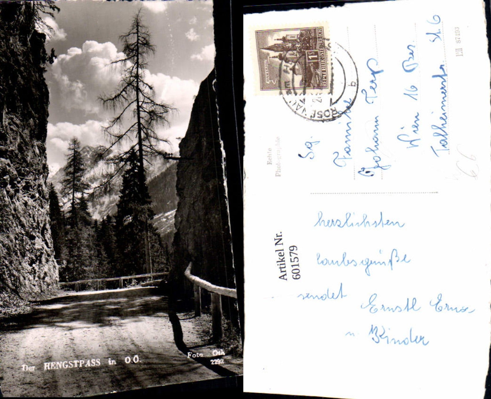 601579,Foto Ak Der Hengstpass Rosenau a. Hengstpaß – Mostviertler ...