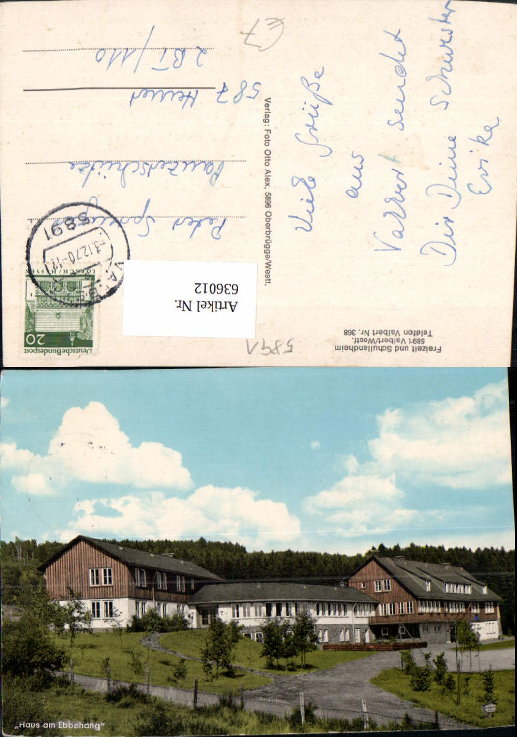 636012,Valbert Meinerzhagen Westfalen Schullandheim Haus am Ebbehang ...