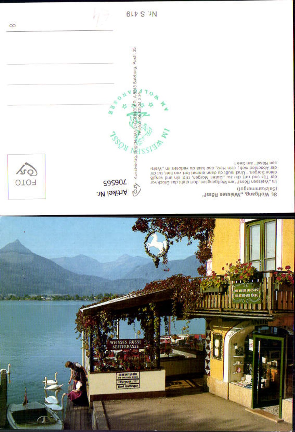 706565 St Wolfgang im Salzkammergut Weisses Rössl Wolfgangsee ...